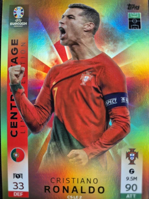 CARTA TOPPS MATCH Attax Euro 2024 CRISTIANO RONALDO CENTRO PALCO EDIZIONE LIMITATA EUR 1,18 ...