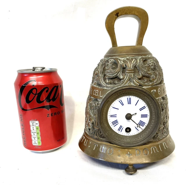RARE ANTIQUE BRASS Bell Shaped Miniature Bell Shaped Clock £695.00 ...