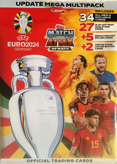 TOPPS EURO 2024 Match Attax Update Mega Multipack 34 Exklusive Karten NEU! EUR 6,99 - PicClick DE