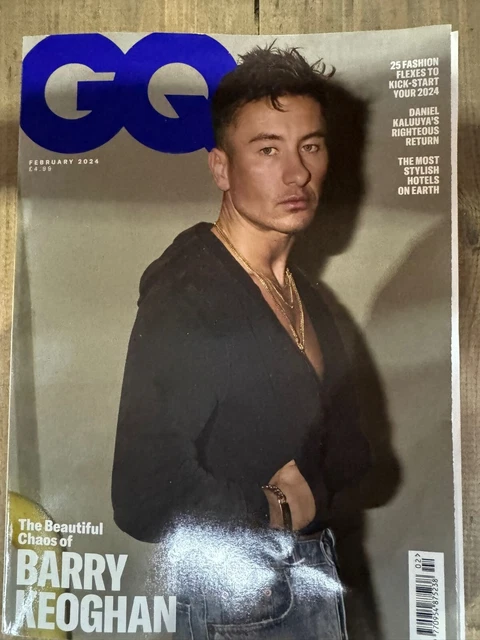 BRITISH GQ FEBRUARY 2024 Barry Keoghan Saltburn Collectors Cover £8.99 ...
