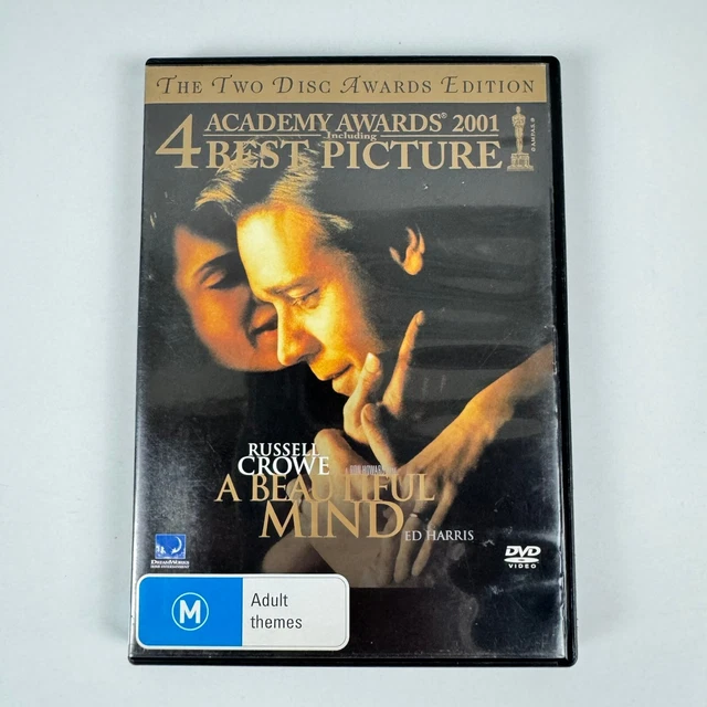 A BEAUTIFUL MIND (DVD 2001) Russell Crowe Jennifer Connelly Ed Harris ...