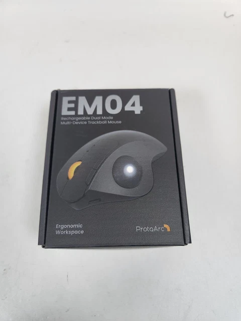 PROTOARC WIRELESS EM04 PC Ergonomic Bluetooth Trackball Mouse $25.96 ...