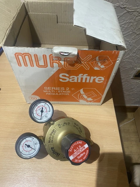 MUREX SAFFIRE SERIES 2+ Regulator Acetylene A-1.5 Part Number 1281211 £ ...