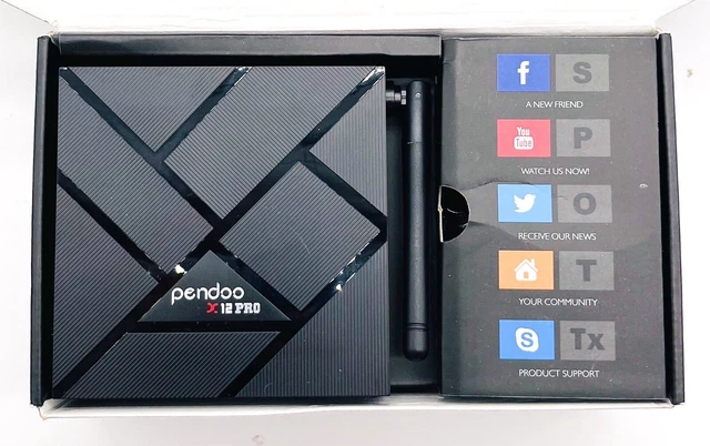 PENDOO X12 PRO Android Tv Box W/ 4GB Ram & 32GB Rom / 4K Resolution ...
