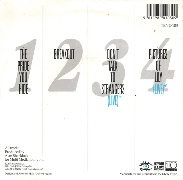 ROGER DALTREY - The Pride You Hide (1986) - 7" Single (UK) Limited ...