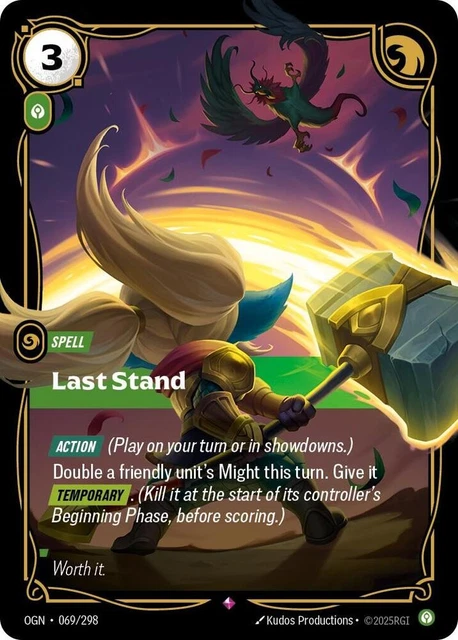 LAST STAND FOIL 069/298 Origins Riftbound League of Legends £2.66 ...