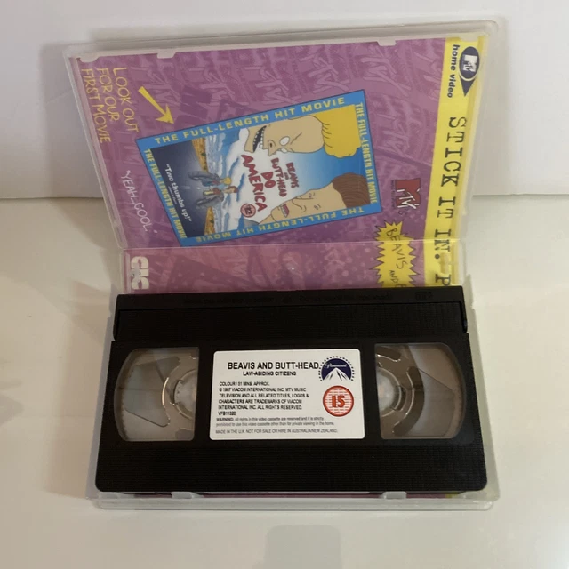 BEAVIS AND BUTT-HEAD Law-Abiding Citizens VHS 1997 MTV Cartoon Comedy ...