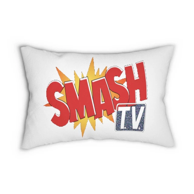 SMASH TV NES Retro Style 8-Bit Pixel Art 20x14 Spun Polyester Lumbar ...