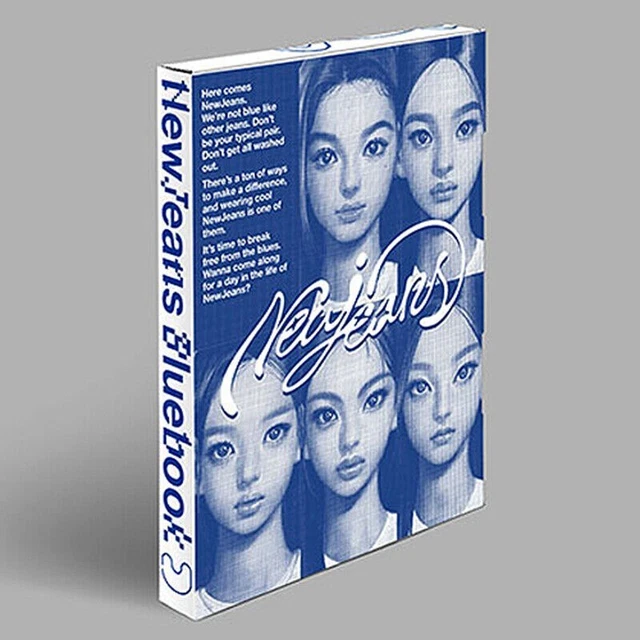 NEWJEANS NEW JEANS 1st EP Album BLUE BOOK RANDOM CD+2Buch+6Foto Karte ...