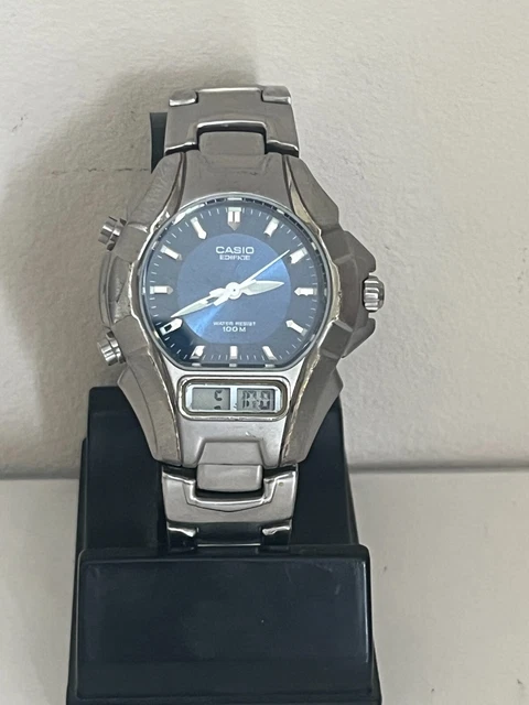 VINTAGE GENTS CASIO Edifice Efa-100 Digi-Ana Wr 100 Watch Working. £16. ...
