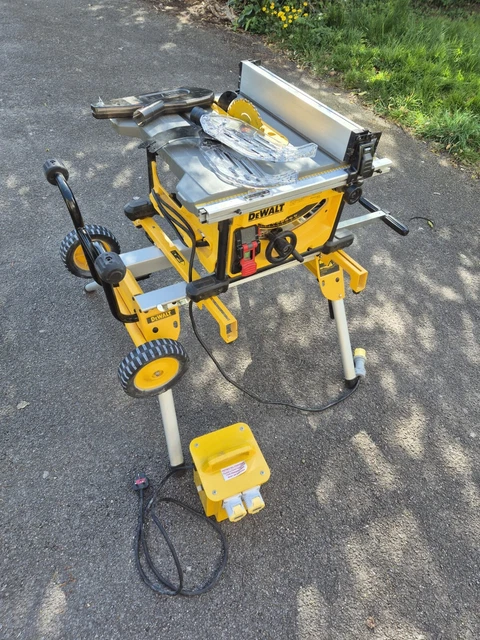 DEWALT DWE7485 TABLE Saw 110V/1700W with DE7400 Stand with transformer ...