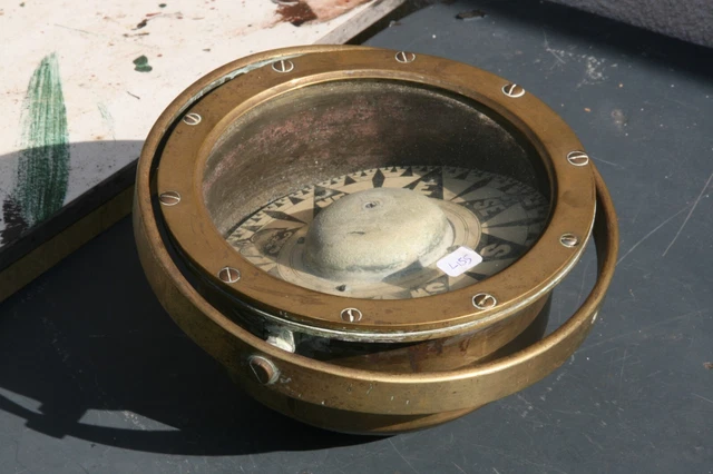 ANCIENNE BOUSSOLE COMPAS marine. EUR 100,00 - PicClick FR
