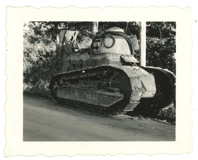 ORIG. FOTO FRANZ. Beute Panzer Renault FT-17 Tank Char in Frankreich ...