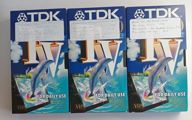 3 X VHS Tapes -ITV Movie Premieres (With Ads) £10.00 - PicClick UK