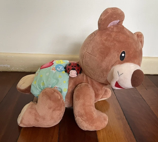 VTECH EXPLORE AND Crawl Learning Plush Bear Cub Musical Interactive ...