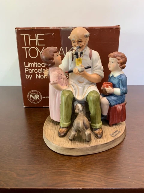 NORMAN ROCKWELL THE Toy Maker 1981 Collector’s Club Annual Figurine ...