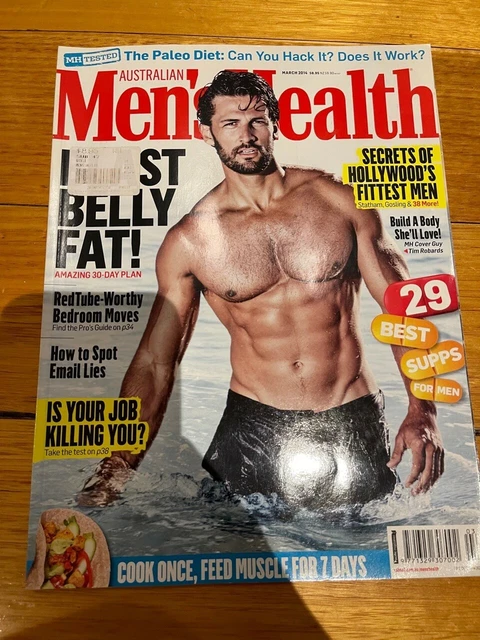 MEN'S HEALTH AUSTRALIA Exercise Magazine February 2014 (Rare) mens $2. ...