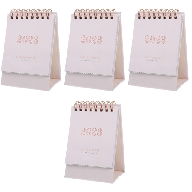 4 COUNT MINI Calendrier De Bureau Mensuel Tente Porte-miniatures EUR 14 ...