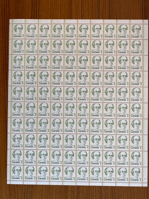 CANADA STAMP SHEET/PANE - 1973 2c CARICATURE DEFINITIVE Stock Pane(NF ...