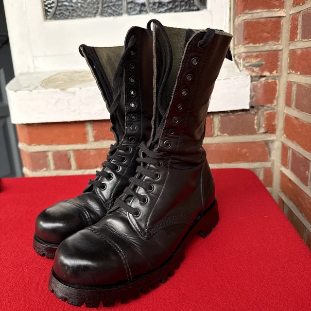 SHELLYS RANGER 14 Eyelet Steel Toe Boots 1980’s Skinhead / Punk Size UK ...