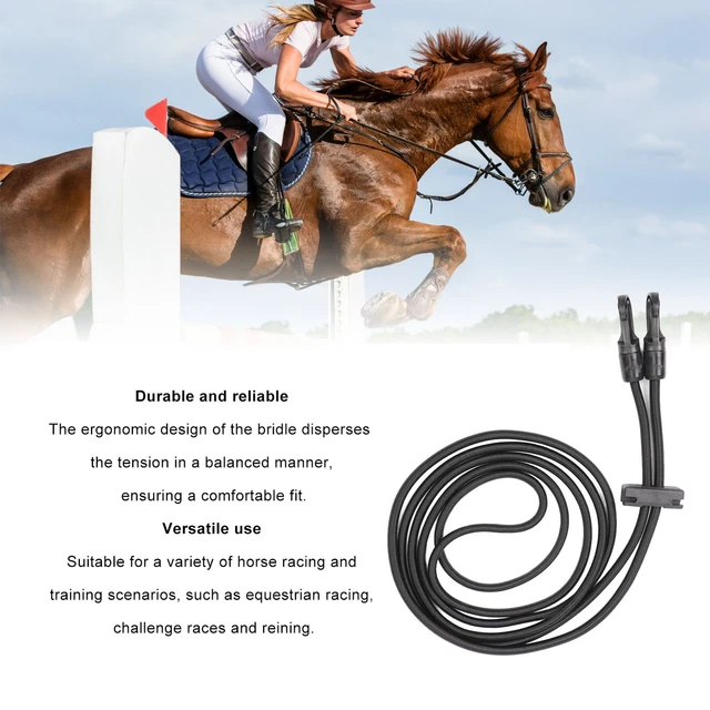 RÊNES LATÉRALES DE Cheval Civière De Cou De Cheval Multifonction EUR 18 ...