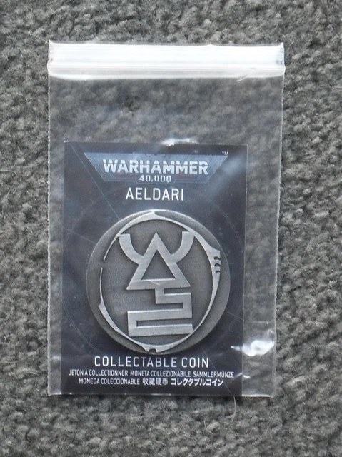 WARHAMMER-AELDARI-COLLECTIBLE COIN-AOS-WH40K-CITADEL-GAMES WORKSHOP-NEW ...