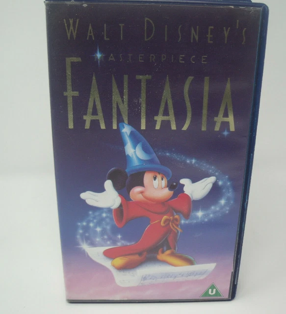 WALT DISNEY - Fantasia - VHS PAL Video Tape - Blue Embossed Case ...
