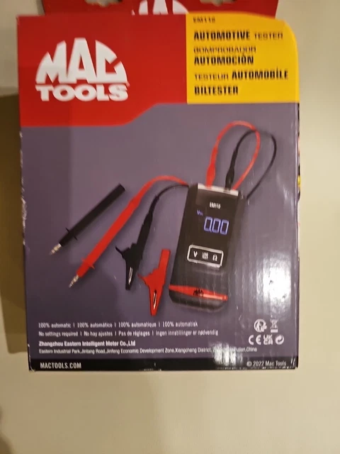 MAC TOOLS EM112 Auto Multimeter / Circuit Tester £99.95 - PicClick UK