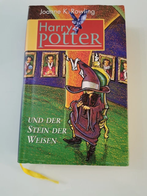 **RARE HARRY POTTER Philosophers Stone German Book Club Edition Art JK ...