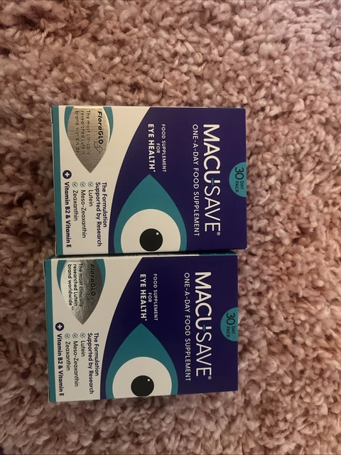 MACU-SAVE ONE A day Food Supplement for Macular Health - 30 day pack X2 ...