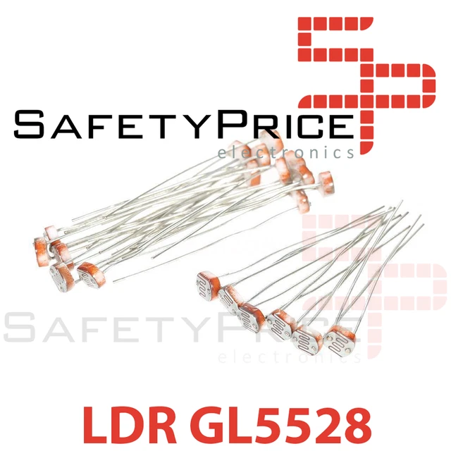 10X FOTORESISTOR GL5528 Type LDR 10k 1M arduino pic pcb 5mm ...