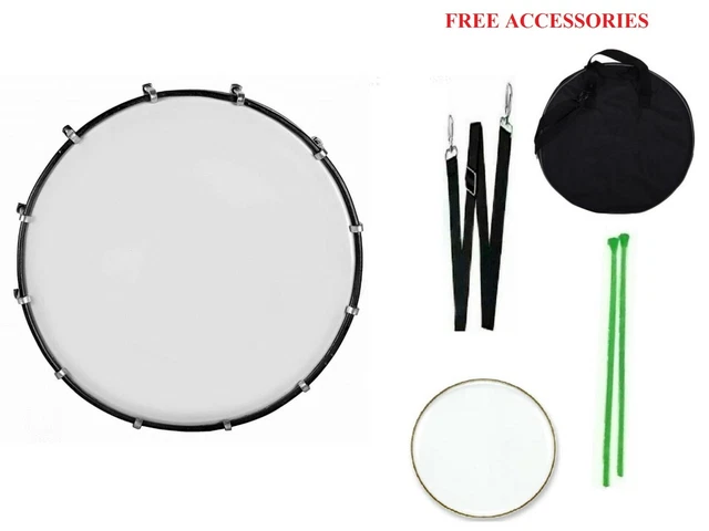 MUSICAL INSTRUMENT ACIER Inoxydable Nasik Tasha Tambour Avec Sac ...