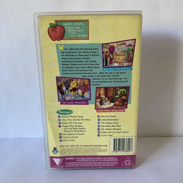 BARNEY - LET’S Play School - VHS Tape Vintage Video Movie Children's G ...