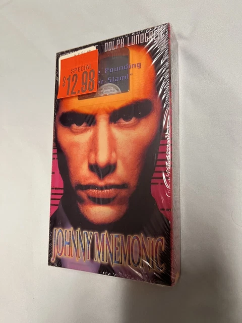 🔥KEANU REEVES JOHNNY Mnemonic VHS Sealed Watermark Orange Tape Brand ...