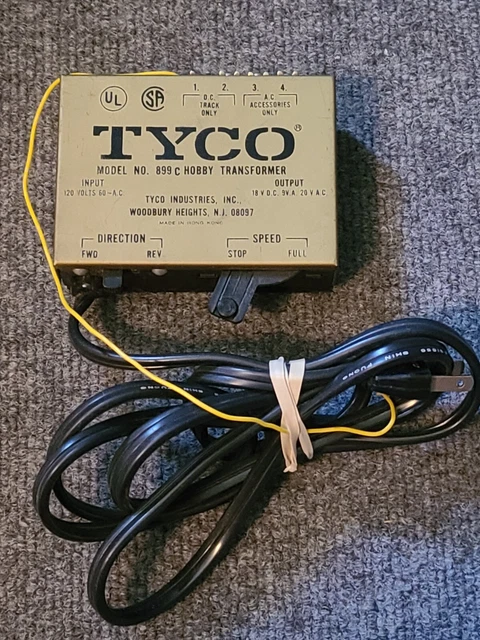 TYCO HOBBY POWER Transformer Model 899C 120V Input & 18V Output $9.95 ...