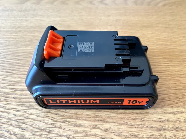 BLACK+DECKER BL1518 18V 1.5ah (Black Lithium Tag) Genuine Battery ...