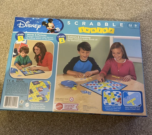 DISNEY JUNIOR SCRABBLE Board Game for Kids Children. NEW SEALED £9.99 ...
