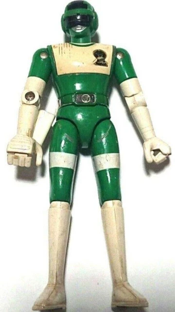 FIGURINE ARTICULÉE POWER Rangers Choudenshi Bioman Green Chogokin ...