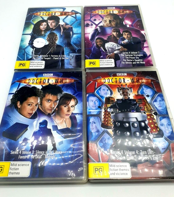 DOCTOR WHO SERIES 4 Volume 1-4 DVDs BBC Rated PG $29.95 - PicClick AU