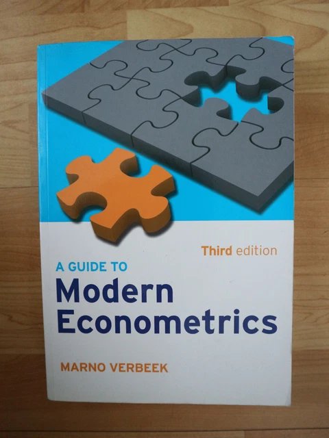 A GUIDE TO Modern Econometrics 3rd edition Verbeek Zustand Sehr Gut!! EUR 18,85 - PicClick FR