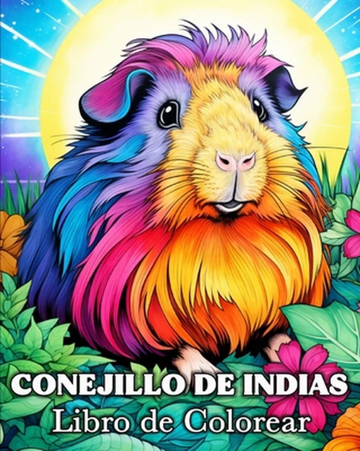 CONEJILLO DE INDIAS Libro de Colorear: 50 Im?genes Bonitas para Aliviar ...