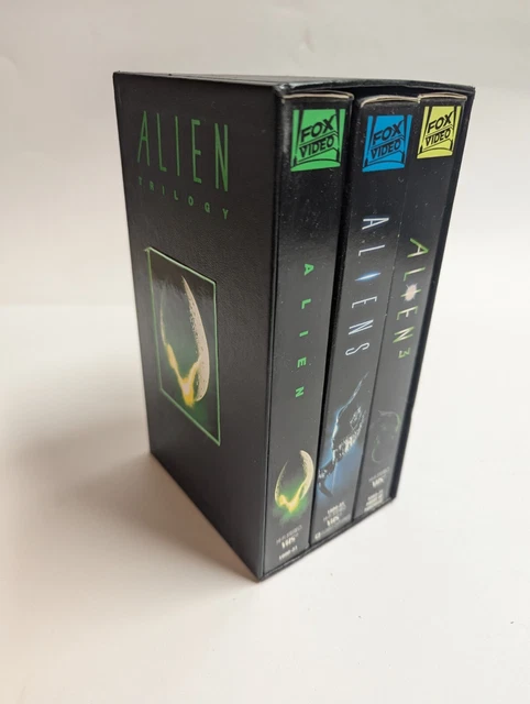 VINTAGE 1993 ALIEN Trilogy Movie VHS Box Set Alien Aliens Alien 3, 1 ...