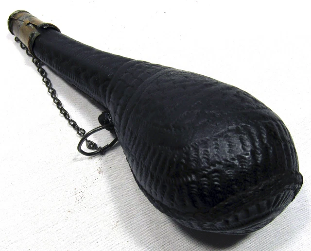 ANTIQUE OTTOMAN BEDOUIN Scrotum Leather Empty Powder Flask 21 cm $259. ...