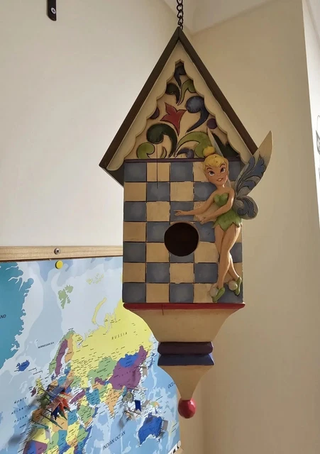 DISNEY TRADITIONS Jim Shore Tinkerbell Tink Bird House 4013256 Rare £ ...