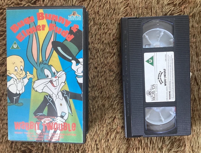 BUGS BUNNY AND Elmer Fudd WABBIT TWOUBLE VHS MGM video Original 1988 ...