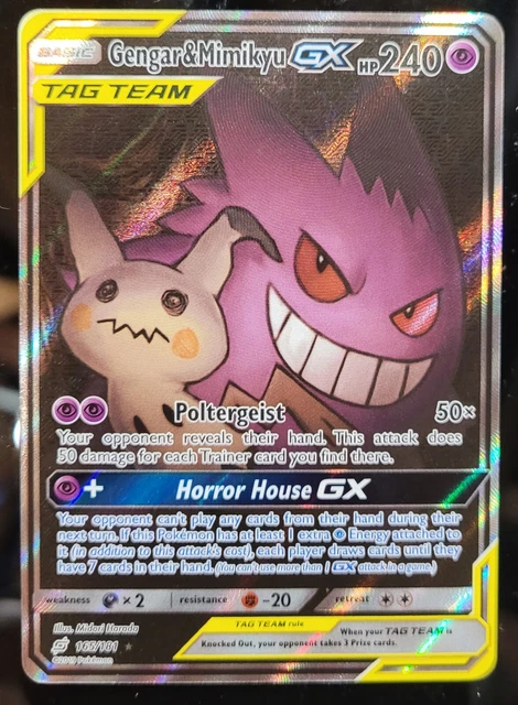 POKEMON TCG GENGAR & Mimikyu GX Tag Team Alt Art SM Team Up 165/181 EUR 47,39 - PicClick FR