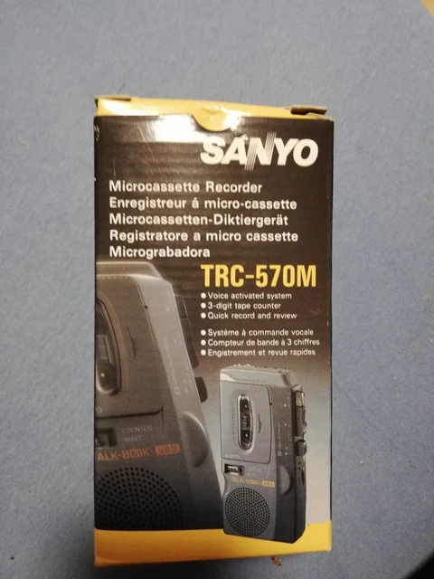 SANYO TRC 570M Talkbook Vintage Diktiergerät Mini-Kassetten. Neuwertig EUR 40,00 - PicClick DE