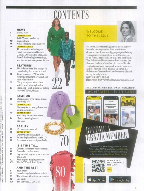 GRAZIA REVUE, AUTOMNE Mode, Brad Pitt, Gemma Owen, Kate & William, 31. ...