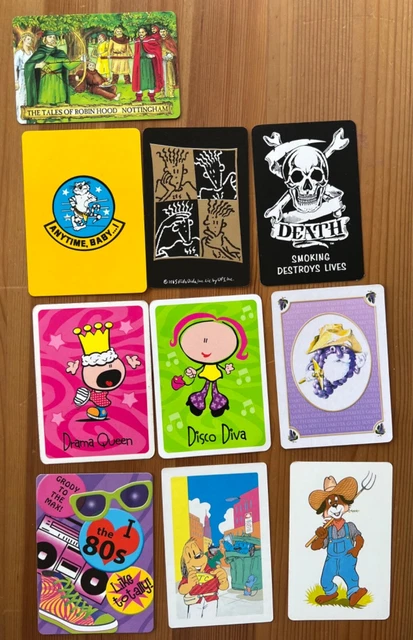 ORIGINAL SWAP PLAYING cards comic cartoon people advertising souvenir ...