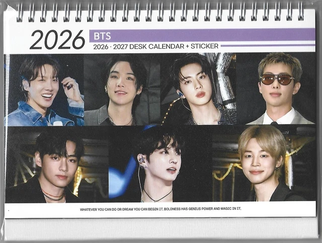 BTS PHOTO CALENDAR 2026 & 2027 K-POP 2025-00 $37.64 - PicClick AU